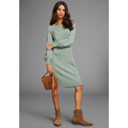 Laura Scott Damen Strickkleid, gr&uuml;n, Gr. 32, clean, unifarben, Strick, Obermaterial: 50% Viskose, 26% Polyamid, 24% Polyester, Kleider, mit