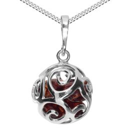 OSTSEE-SCHMUCK Damen Kette mit Anh&auml;nger "OSTSEE-SCHMUCK Kette mit Anh&auml;nger Svenja", 45cm, Silber 925 (Sterlingsilber), L: 42, silber, Silber 925