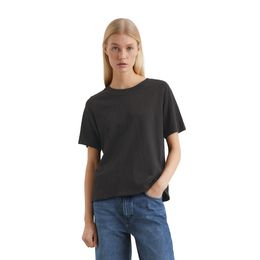 Marc O'Polo Damen T-Shirt "aus softer Bio-Baumwolle", schwarz, Basic, Gr. S, MARC O'POLO DENIM, unifarben, Obermaterial: 100% Baumwolle, Shirts