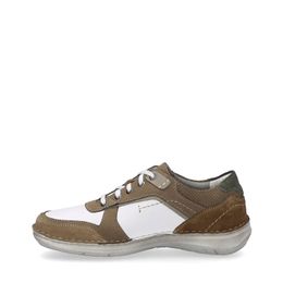 Josef Seibel Herren Schn&uuml;rschuh "New Anvers 10, weiss-multi", Gr. 42, wei&szlig;, Obermaterial: 100% Rindsleder Leather cow., Schuhe