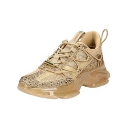 Steve Madden Damen Sneaker "Steve Madden Sneaker Lederimitat/Textil", Gr. 38, gold, Lederimitat, Textil, Schuhe