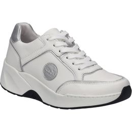 Josef Seibel Damen Sneaker "Lissi 12, weiss-silber", Gr. 39, silber, Obermaterial: 100% Rindsleder Leather cow., Schuhe