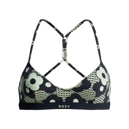 Roxy Damen Triangel-Bikini-Top "Roxy Pro Wave Triangle", grau, Gr. XS, 62% recyceltem Nylon, 38% Elasthan, Bikini-Oberteile