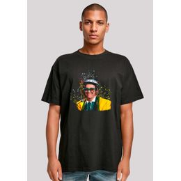F4NT4STIC Herren T-Shirt "TV Times Elton John At The Piano 1977", schwarz, Gr. M, Obermaterial: 100% Baumwolle, Shirts, Premium Qualit&auml;t