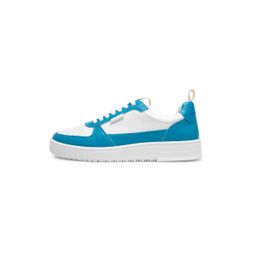 N91 Herren Sneaker "Bball M AB Herrensneaker", Gr. 44, blau, Leder und Textil, Schuhe, Turnschuh Leder handgefertigt, sportlicher Freizeitschuh Herren