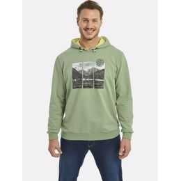 Jan Vanderstorm Herren Kapuzensweatshirt "Sweatshirt JIRI", gr&uuml;n, Gr. L, Obermaterial: 100% Baumwolle CO., Sweatshirts
