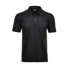 Ragman Herren Poloshirt "Poloshirt Softknit-Polo", schwarz, Gr. XXXL, Obermaterial: 70% Baumwolle CO. 30% Polyester PES., Shirts