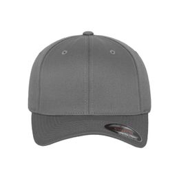 Flexfit Herren Flex Cap "Flexfit Unisex Flexfit Combed"grau, Gr. S, unifarben, 63% Polyester, 34% Baumwolle, 3% Elasthan, Caps