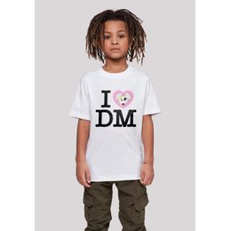 F4NT4STIC M&auml;dchen T-Shirt "Danger Mouse I Love DM"wei&szlig;, Gr. 146, Obermaterial: 100% Baumwolle, Shirts, Premium Qualit&auml;t