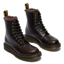 Dr. Martens Damen Winterboots "1460 Serena 8 Eye Boot", Gr. 38schwarz, Leder, unifarben, Schuhe, Stiefel, Schnürboots mit stabilem Blockabsatz