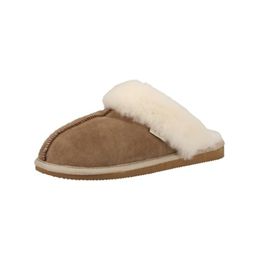 Shepherd Damen Hausschuh "Shepherd Hausschuhe Leder", Gr. 38, beige, Leder, Schuhe