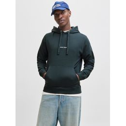 Jack & Jones JACK & JONES Jungen Kapuzensweatshirt "JORNORREBRO EMB SWEAT HOOD NOOS", schwarz, Gr. XXL, unifarben, angeraute Sweatware, Obermaterial: 89%