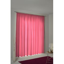 Vorhang Adam, B:145cm H:145cm, pink, Jacquard, Baumwolle (Bio-Baumwolle), Wohnzimmer, Gardinen, "Uni Collection", aus 100% Bio-Baumwolle