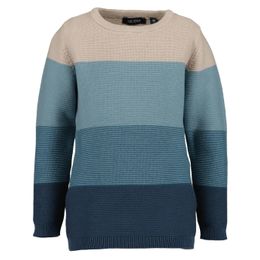 Blue Seven Jungen Strickpullover, blau, Gr. 116, gestreift, Strick, Obermaterial: 100% Baumwolle, Pullover