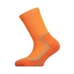 UphillSport Jungen Socken "KEVO JR", Gr. 34, orange, 40% Polyester, 28% Wolle, 20% Polypropylen, 11% Polyamid, 1% Elasthan, unifarben, Socken, mit