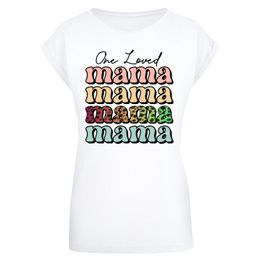 F4NT4STIC Damen T-Shirt "Mothers Day Mama Typography Leopard Print Pastel", wei&szlig;, Gr. 4XL, Obermaterial: 100% Baumwolle, Shirts, Premium Qualit&auml;t