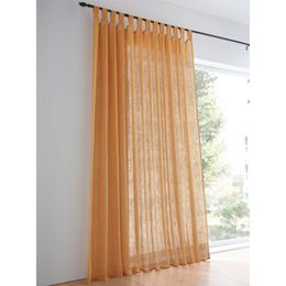 Gardine HEINE HOME, B:140cm H:145cm, gelb, Polyester, Gardinen