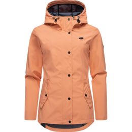 Ragwear Damen Softshelljacke "Margge Shell", orange, Gr. XL, Obermaterial: 100% Polyester; Innenfutter: 100% Polyester, Jacken, wasserdichte Damen