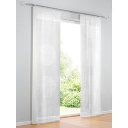 Schiebegardine HEINE HOME, B:60cm H:225cm, wei&szlig;, Polyester, Gardinen