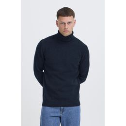Blend Herren Rollkragenpullover "BHBRANKO ROLL KNIT", blau, Gr. M, unifarben, Strick, Obermaterial: 60% Wolle, 40% Nylon, Pullover
