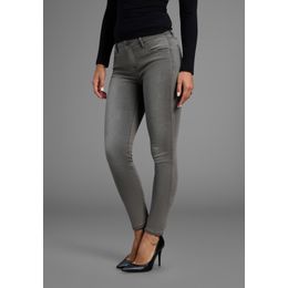 Arizona Damen Skinny-fit-Jeans "Ultra-Stretch", grau, Basic, Gr. 84, Denim/Jeans, Obermaterial: 74% Baumwolle, 24% Polyester, 2% Elasthan, Jeans,