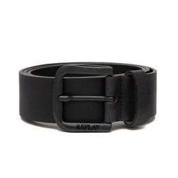 Replay Herren Lederg&uuml;rtel, schwarz, Gr. 90, Rindsleder, G&uuml;rtel