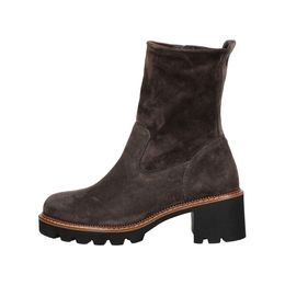 Paul Green Damen Stiefelette "Paul Green Stiefelette Veloursleder", Gr. 38,5, braun, Veloursleder, Schuhe