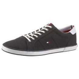 Tommy Hilfiger Herren Sneaker "H2285ARLOW 1D", Gr. 43, blau, Textil, Schuhe, Freizeitschuh, Halbschuh, Schn&uuml;rer mit seitlicher Flaggen-Stickerei