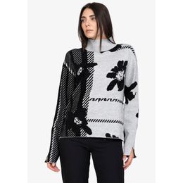 Damen Strickpullover, grau, Gr. 44, Sportalm KITZB&Uuml;HEL, gemustert, mehrfarbig, Strick, Obermaterial: 62% Viskose, 38% Polyester, Pullover, mit