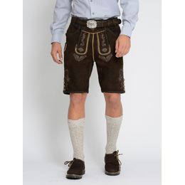 JCC Herren Trachtenhose "31023118", braun, Gr. 52, Obermaterial: 100% Ziegenvelours. Schnalle aus Metall, Hosen