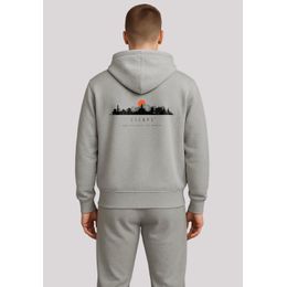 F4NT4STIC Herren Kapuzenpullover "Escape Discover the World Asian Town", grau, Gr. L, Obermaterial: 80% Baumwolle, 20% Polyester, Pullover, Premium
