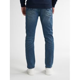 Herren Straight-Jeans, blau, Gr. 33, PETROL INDUSTRIES, Denim/Jeans, Obermaterial: 98% Baumwolle, 2% Elasthan, Jeans, mit optisch 2teiliger