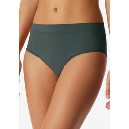 Schiesser Damen Slip "Unique Micro", Gr. 48, gr&uuml;n, Obermaterial: 70% Polyamid, 30% Elasthan, Unterhosen, weicher Bund, elastische Wirkware
