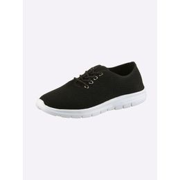 Andrea Conti Damen Schn&uuml;rschuh, Gr. 42, schwarz, Textil, Schuhe
