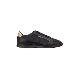 BOSS Herren Sneaker "Sneaker Nitan Lowp txthem", Gr. 41, schwarz, Obermaterial: 100% Polyester PES. Futter: 100% Polyester PES. 100% Gummi rubber.,