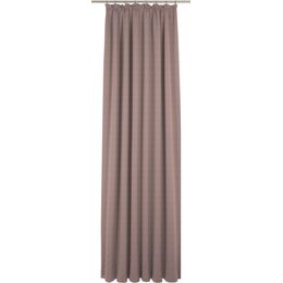 Vorhang WIRTH, B:132cm H:145cm, rot, Jacquard, Baumwolle, Polyester, Wohnzimmer, Gardinen, "Torbole"