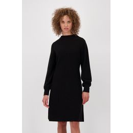 monari Damen Strickkleid "Kleid Strick Lurex 92cm", schwarz, Gr. 46, unifarben, Strick, Obermaterial: 46% Baumwolle, 45% Polyacryl, 9% metallisierte