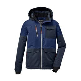 Killtec Jungen Outdoorjacke "KOW 29 BYS SKI JCKT", blau, Gr. 152, 100% Polyester, Jacken, Atmungsaktive, wasserdichte Jacke mit 10.000 mm Wassers&auml;ule