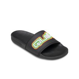 Quiksilver Herren Sandale "Rivi", Gr. 12, schwarz, Obermaterial: Synthetikmaterial / Au&szlig;ensohle: Gummi., Schuhe