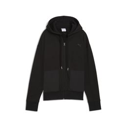Puma Damen Sweatjacke "HER Relaxed Kapuzenjacke Damen", schwarz, Gr. XS, 68% Baumwolle, 32% Polyester, Sweatjacken
