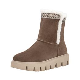 Rieker Damen Stiefelette "Rieker Stiefelette Leder", Gr. 36, braun, Leder, Schuhe