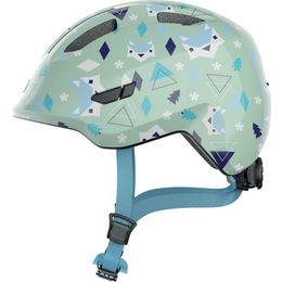 Abus Kinderfahrradhelm "SMILEY 3.0", M Kopfumfang: 50cm - 55cm, grün, Helme