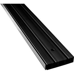 Gardinenschiene SN DECO GROUP, L:240cm T:7,7cm, schwarz, Kunststoff, Gardinenstangen, "Vorhangschiene SH (2)"