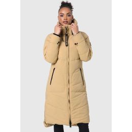 Marikoo Damen Winterjacke "Benikoo", beige, Gr. XL, Obermaterial: 92% Nylon, 8% Elasthan; Futter: 100% Polyester; Wattierung: 100% Polyester;