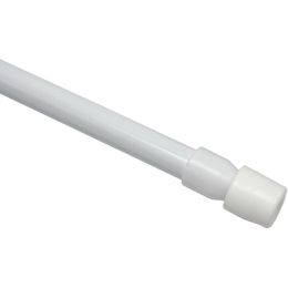 Scheibenstange Gardinia, &Oslash;:8mm, wei&szlig;, Metall, Gardinenstangen, "Klemmstange mit Ausgleichskeil", mit selbstklebendem Ausgleichskeil
