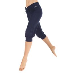 WINSHAPE Damen Sporthose "WBE5", blau, Gr. XS, 90% Baumwolle, 10% Elasthan, Hosen, 3/4-Trainingshose