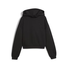 Puma Damen Hoodie "Wardrobe Essentials Oversized Hoodie Damen", schwarz, Gr. XXS, Obermaterial: 77% Baumwolle, 23% Polyester, Sweatshirts