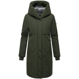 Navahoo Damen Wintermantel "Domingaa 14", gr&uuml;n, Gr. XL, Obermaterial: 100% Polyester. Futter 1: 95% Polyester, 5% Elasthan. Futter 2: 100% Polyester.