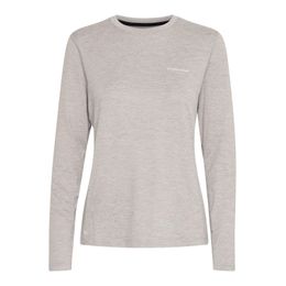 North Bend Damen Sweatshirt "Longsleeve NBAdri W", grau, Gr. 40, Obermaterial: 90% Polyester PES. 10% Elasthan EL., Shirts