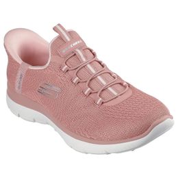 Skechers Damen Slip-On Sneaker "SUMMITS", Gr. 40, rosa, Textil, Schuhe, Freizeitschuh mit Slip-ins